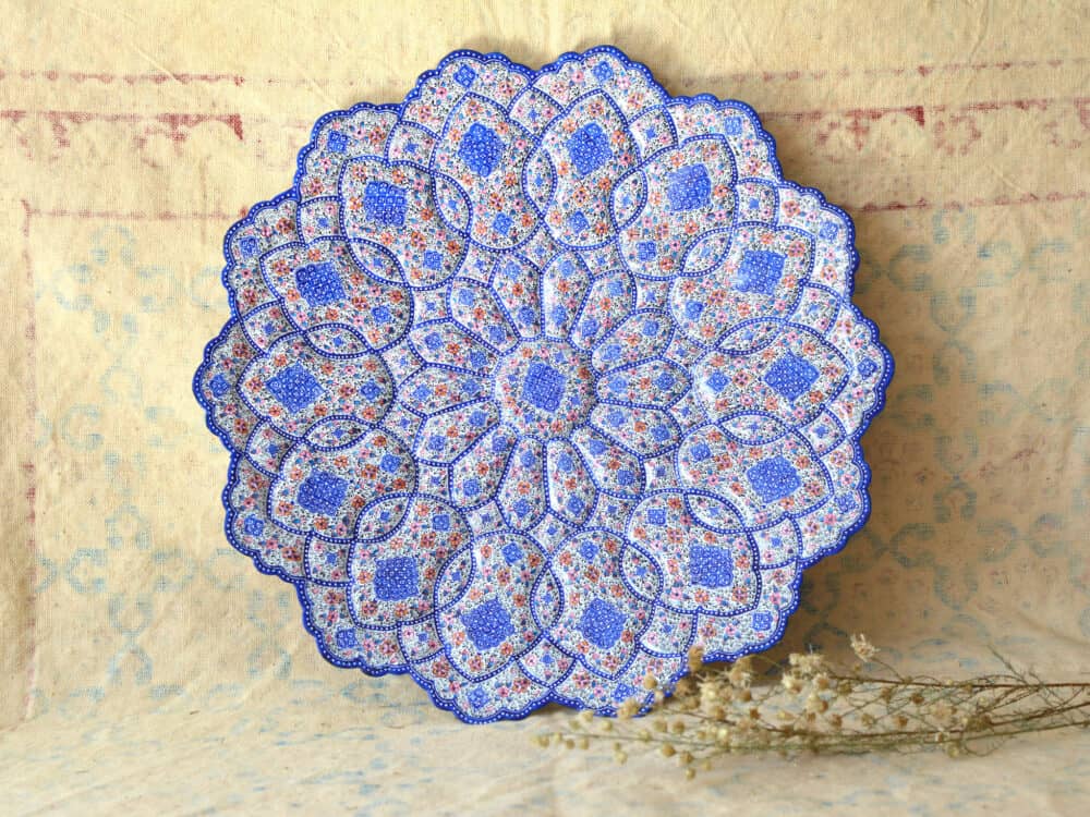 Set Of 3 Enamel Plates Azar Bazaar Iranian Online Store set-of-3-enamel-plates-azar-bazaar-iranian-online-store